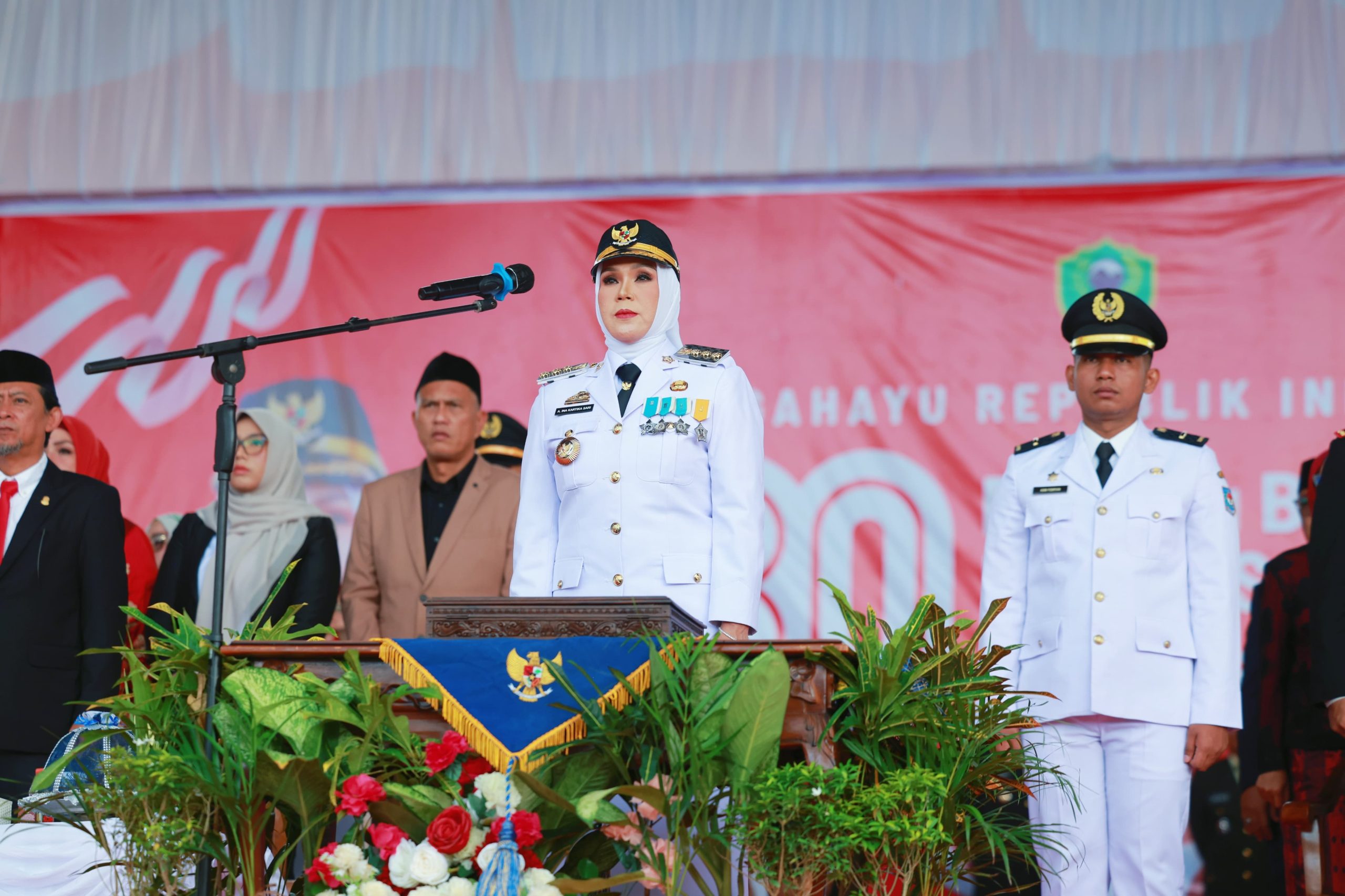 HUT Kemerdekaan Republik Indonesia ke-80, Bupati Barru, Andi Ina ...